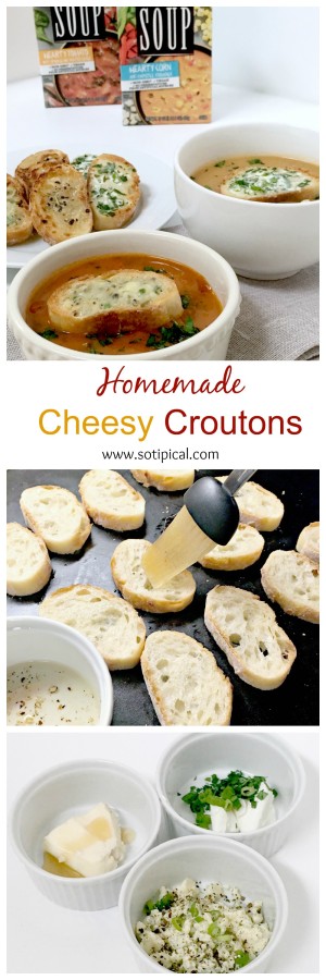 How To Make Cheesy Homemade Croutons - So TIPical Me
