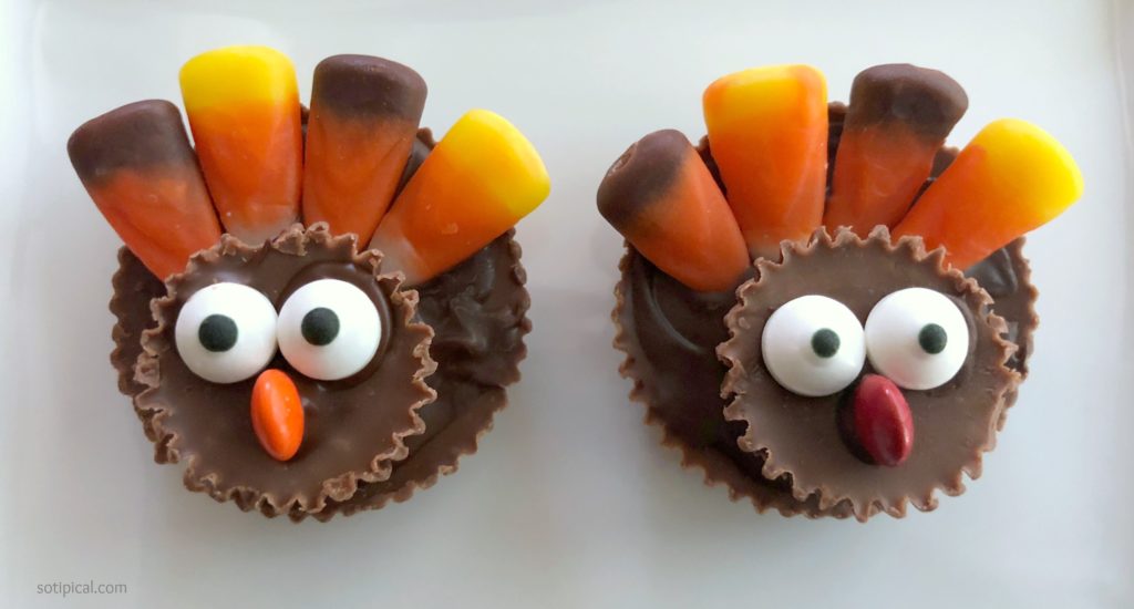 Chocolate Peanut Butter Turkeys - So TIPical Me